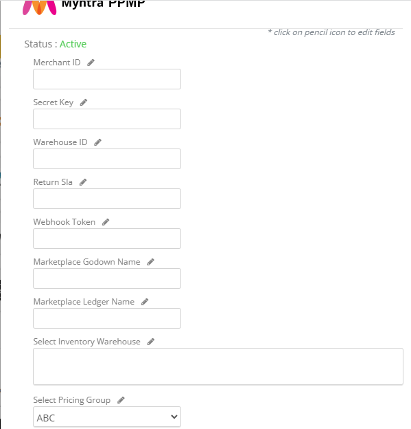 Integrating Myntra PPMP with EasyEcom (New Account)