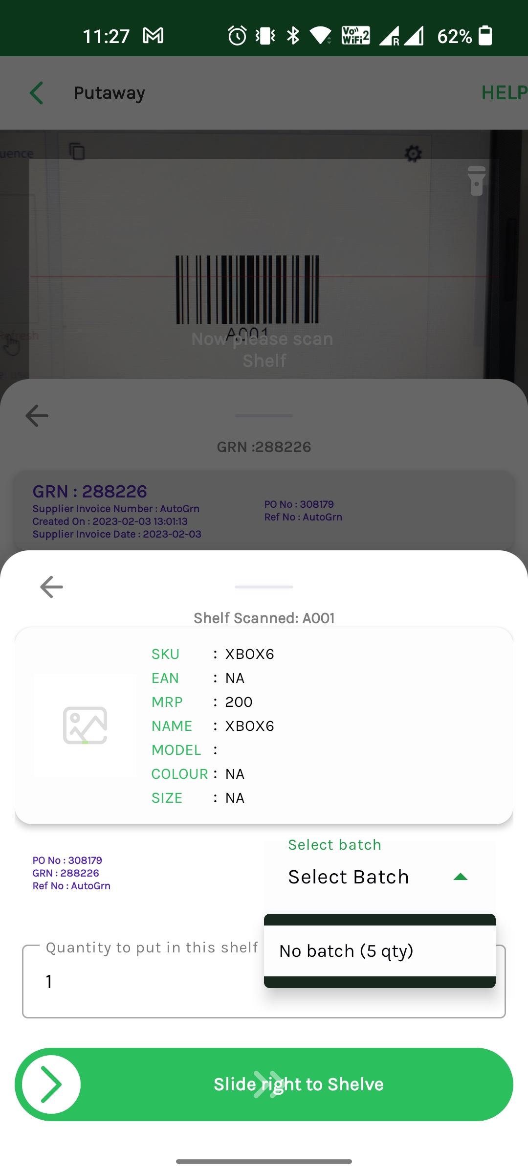 HHT - Putaway - GRN Putaway