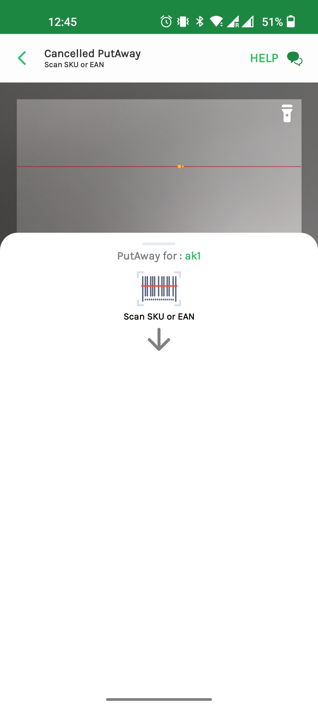 HHT - Putaway - Cancellation Putaway